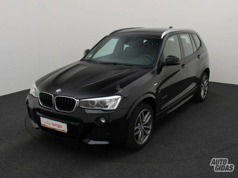 Black BMW X3 2016 in Vilnius, with an engine capacity of 2.00 L and mileage of 195 thousand km for 15999 €, photo 1 on AUTOMOTO.COM.LV