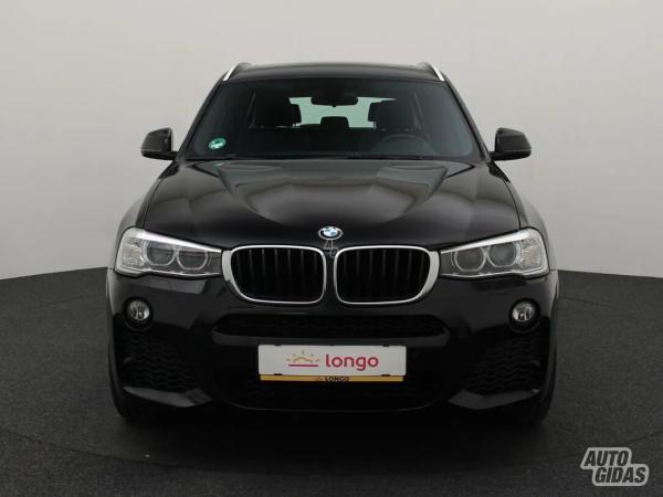 Black BMW X3 2016 in Vilnius, with an engine capacity of 2.00 L and mileage of 195 thousand km for 15999 €, photo 3 on AUTOMOTO.COM.LV
