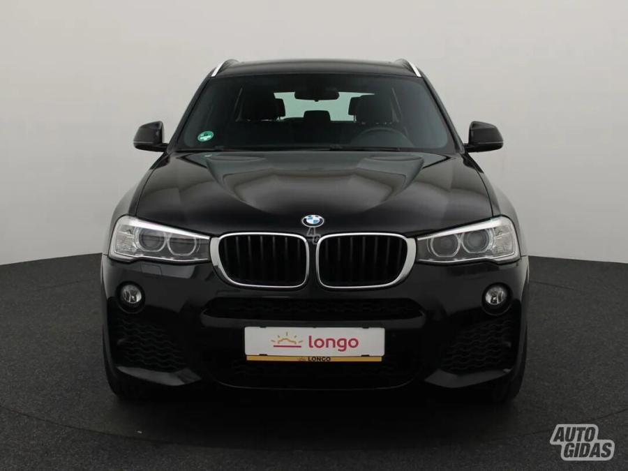 Black BMW X3 2016 in Vilnius, with an engine capacity of 2.00 L and mileage of 195 thousand km for 15999 €, photo 4 on AUTOMOTO.COM.LV