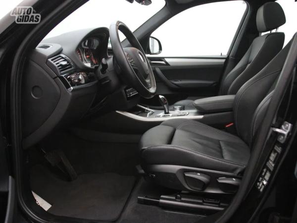 Black BMW X3 2016 in Vilnius, with an engine capacity of 2.00 L and mileage of 195 thousand km for 15999 €, photo 4 on AUTOMOTO.COM.LV