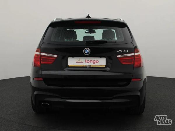 Black BMW X3 2016 in Vilnius, with an engine capacity of 2.00 L and mileage of 195 thousand km for 15999 €, photo 5 on AUTOMOTO.COM.LV