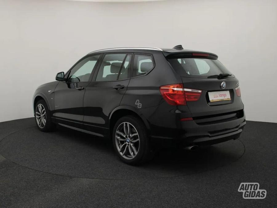 Black BMW X3 2016 in Vilnius, with an engine capacity of 2.00 L and mileage of 195 thousand km for 15999 €, photo 8 on AUTOMOTO.COM.LV