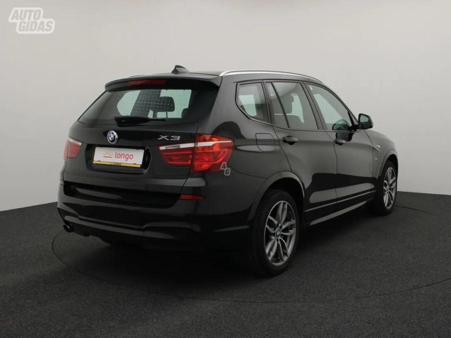 Black BMW X3 2016 in Vilnius, with an engine capacity of 2.00 L and mileage of 195 thousand km for 15999 €, photo 9 on AUTOMOTO.COM.LV