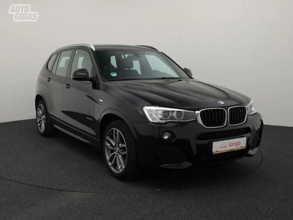 Black BMW X3 2016 in Vilnius, with an engine capacity of 2.00 L and mileage of 195 thousand km for 15999 €, photo 10 on AUTOMOTO.COM.LV
