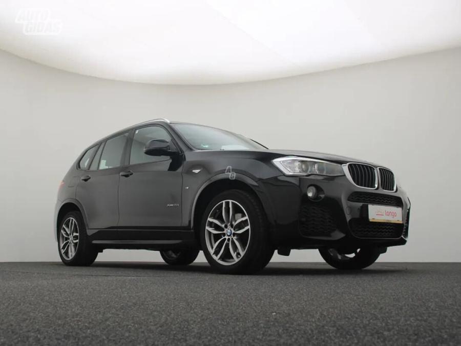 Black BMW X3 2016 in Vilnius, with an engine capacity of 2.00 L and mileage of 195 thousand km for 15999 €, photo 12 on AUTOMOTO.COM.LV