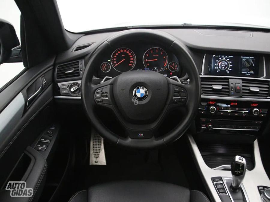 Black BMW X3 2016 in Vilnius, with an engine capacity of 2.00 L and mileage of 195 thousand km for 15999 €, photo 18 on AUTOMOTO.COM.LV