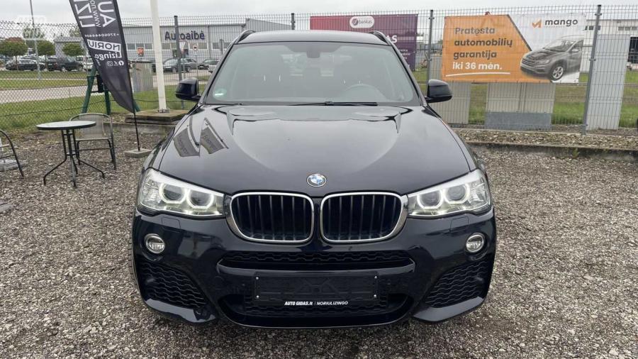 Black BMW X3 2016 in Marijampole, with an engine capacity of 2.00 L and mileage of 256 thousand km for 16300 €, photo 4 on AUTOMOTO.COM.LV