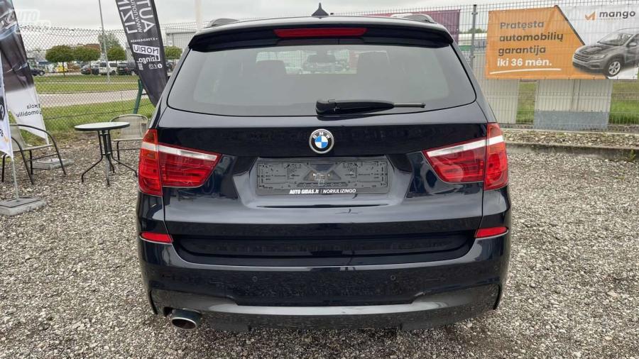 Black BMW X3 2016 in Marijampole, with an engine capacity of 2.00 L and mileage of 256 thousand km for 16300 €, photo 6 on AUTOMOTO.COM.LV