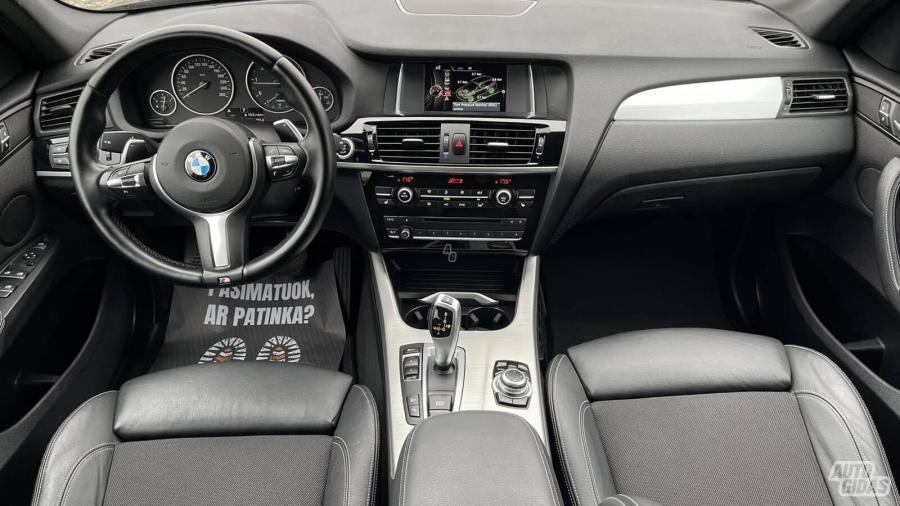 Black BMW X3 2016 in Marijampole, with an engine capacity of 2.00 L and mileage of 256 thousand km for 16300 €, photo 16 on AUTOMOTO.COM.LV