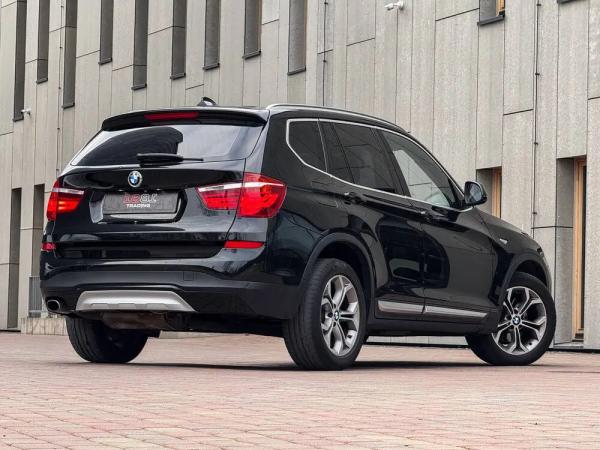 Black BMW X3 2016 in Riga, with an engine capacity of 2.00 L and mileage of 195 thousand km for 16700 €, photo 3 on AUTOMOTO.COM.LV