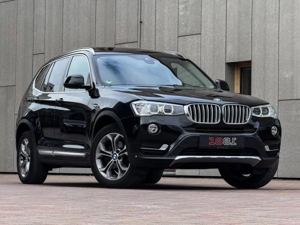Black BMW X3 2016 in Riga, with an engine capacity of 2.00 L and mileage of 195 thousand km for 16700 €, photo 4 on AUTOMOTO.COM.LV
