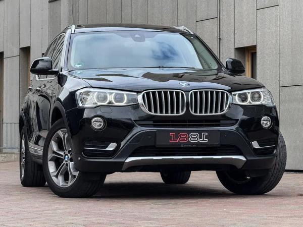 Black BMW X3 2016 in Riga, with an engine capacity of 2.00 L and mileage of 195 thousand km for 16700 €, photo 6 on AUTOMOTO.COM.LV