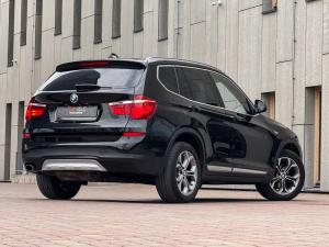 Black BMW X3 2016 in Riga, with an engine capacity of 2.00 L and mileage of 195 thousand km for 16700 €, photo 4 on AUTOMOTO.COM.LV