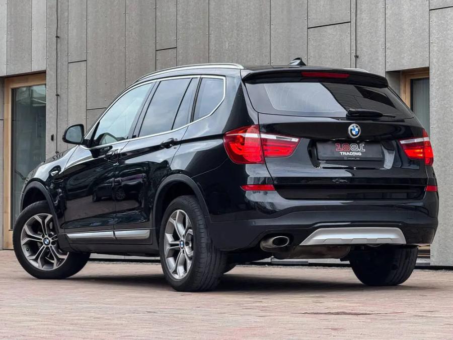 Black BMW X3 2016 in Riga, with an engine capacity of 2.00 L and mileage of 195 thousand km for 16700 €, photo 6 on AUTOMOTO.COM.LV