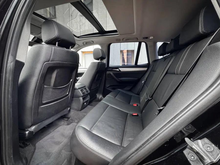 Black BMW X3 2016 in Riga, with an engine capacity of 2.00 L and mileage of 195 thousand km for 16700 €, photo 18 on AUTOMOTO.COM.LV