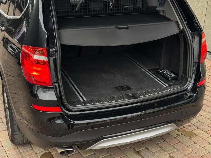 Black BMW X3 2016 in Riga, with an engine capacity of 2.00 L and mileage of 195 thousand km for 16700 €, photo 30 on AUTOMOTO.COM.LV