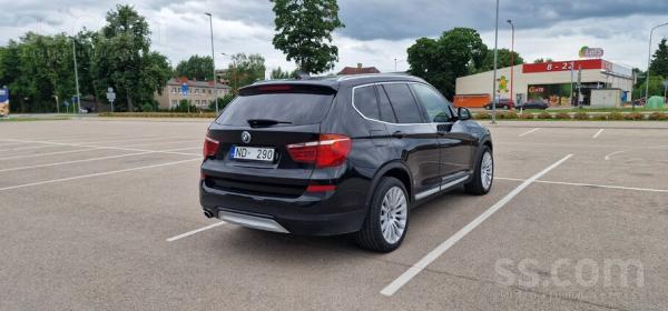 Black BMW X3 2016 in Jekabpils, with an engine capacity of 2.00 L and mileage of 269 thousand km for 16650 €, photo 4 on AUTOMOTO.COM.LV