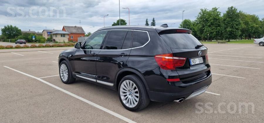 Melns BMW X3 2016 Jēkabpils, ar dzinēja tilpumu 2.00 L un nobraukumu 269 tūkst. km par 16650 €, foto 4 vietnē AUTOMOTO.COM.LV