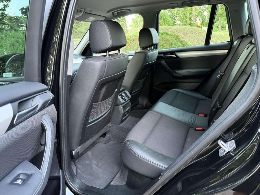 Melns BMW X3 2016 Prienai, ar dzinēja tilpumu 2.00 L un nobraukumu 296 tūkst. km par 12750 €, foto 26 vietnē AUTOMOTO.COM.LV