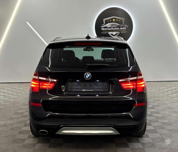 Melns BMW X3 2016 Marijampole, ar dzinēja tilpumu 2.00 L un nobraukumu 187 tūkst. km par 15999 €, foto 4 vietnē AUTOMOTO.COM.LV