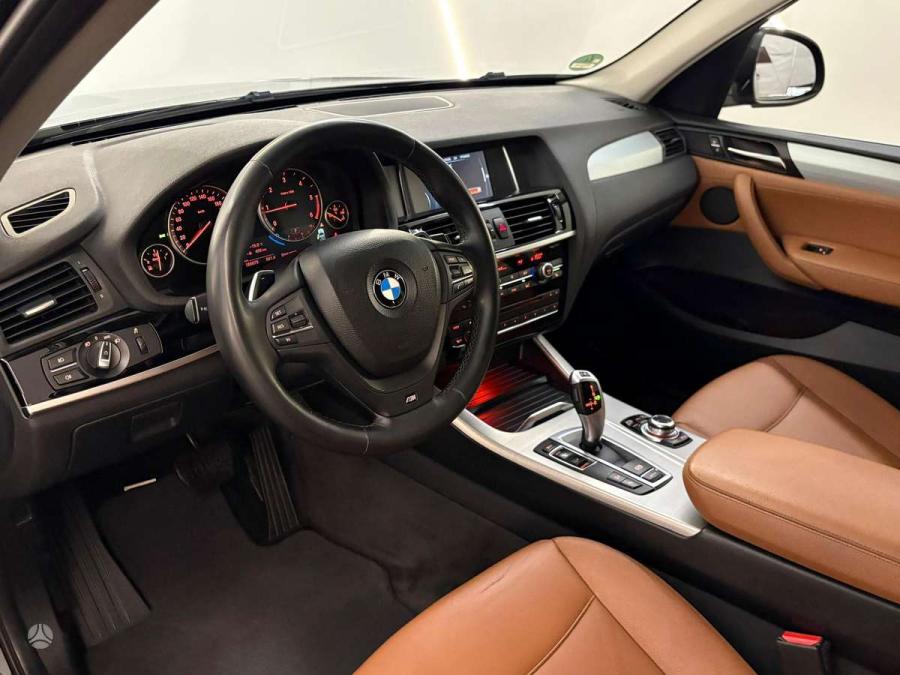 Black BMW X3 2016 in Marijampole, with an engine capacity of 2.00 L and mileage of 187 thousand km for 15999 €, photo 3 on AUTOMOTO.COM.LV