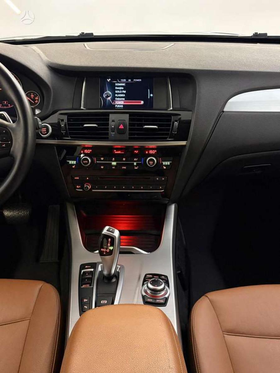 Black BMW X3 2016 in Marijampole, with an engine capacity of 2.00 L and mileage of 187 thousand km for 15999 €, photo 14 on AUTOMOTO.COM.LV