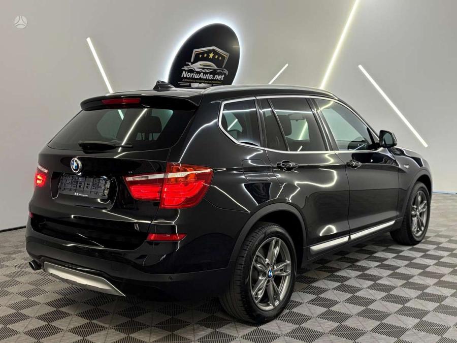 Black BMW X3 2016 in Marijampole, with an engine capacity of 2.00 L and mileage of 187 thousand km for 15999 €, photo 22 on AUTOMOTO.COM.LV