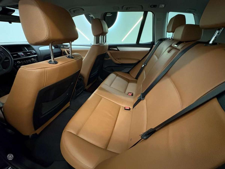 Black BMW X3 2016 in Marijampole, with an engine capacity of 2.00 L and mileage of 187 thousand km for 15999 €, photo 26 on AUTOMOTO.COM.LV