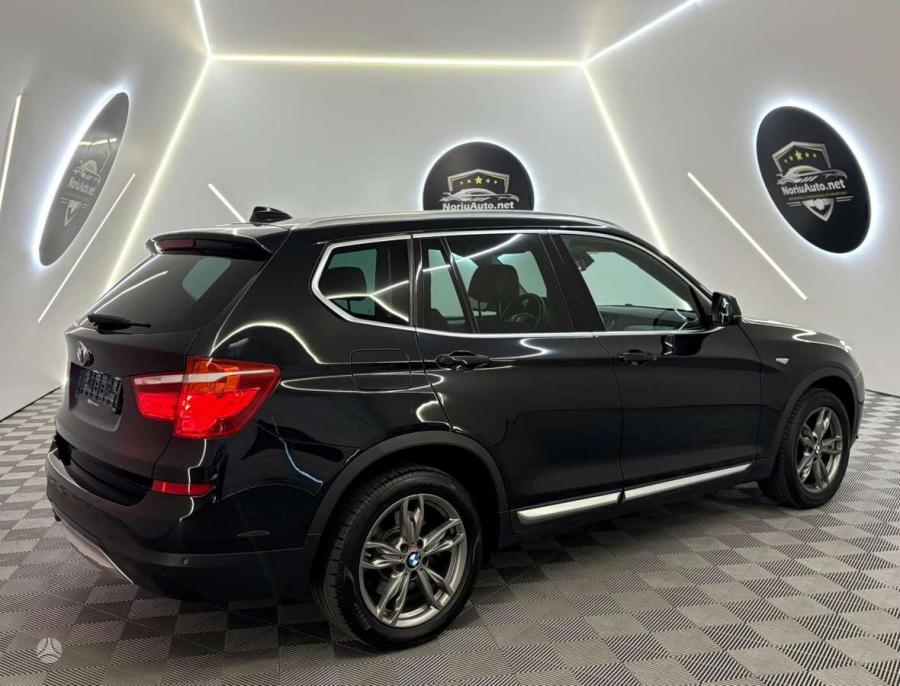 Black BMW X3 2016 in Marijampole, with an engine capacity of 2.00 L and mileage of 187 thousand km for 15999 €, photo 33 on AUTOMOTO.COM.LV