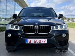 Melns BMW X3 2016 Rēzekne, ar dzinēja tilpumu 2.00 L un nobraukumu 233 tūkst. km par 14990 €, foto  vietnē AUTOMOTO.COM.LV