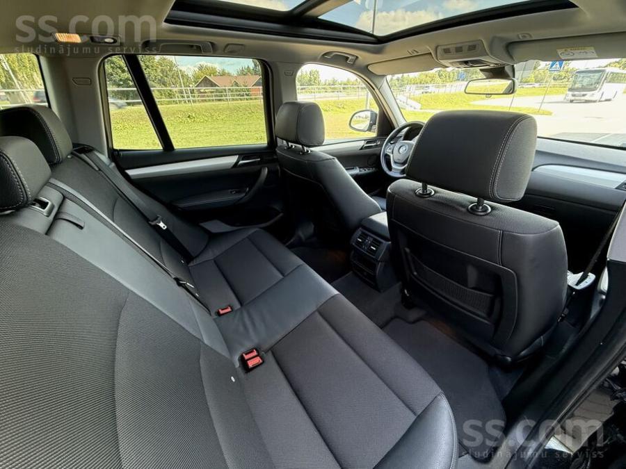 Melns BMW X3 2016 Rēzekne, ar dzinēja tilpumu 2.00 L un nobraukumu 233 tūkst. km par 14990 €, foto 13 vietnē AUTOMOTO.COM.LV