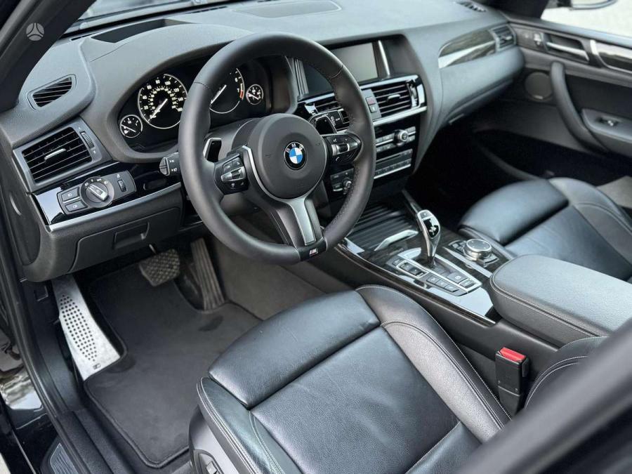 Black BMW X3 2016 in Siauliai, with an engine capacity of 3.00 L and mileage of 173 thousand km for 16450 €, photo 16 on AUTOMOTO.COM.LV