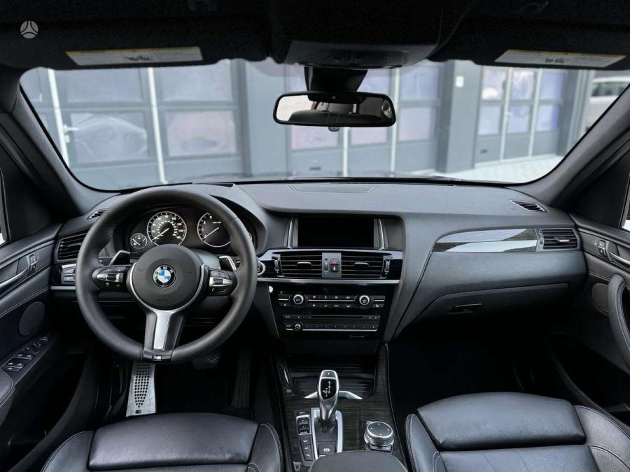 Black BMW X3 2016 in Siauliai, with an engine capacity of 3.00 L and mileage of 173 thousand km for 16450 €, photo 18 on AUTOMOTO.COM.LV