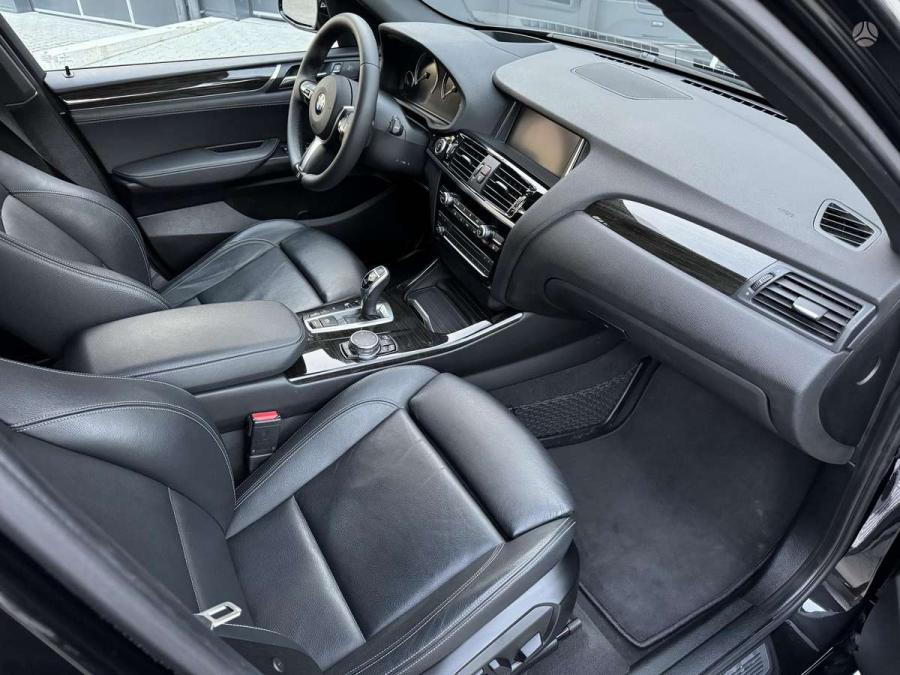 Black BMW X3 2016 in Siauliai, with an engine capacity of 3.00 L and mileage of 173 thousand km for 16450 €, photo 20 on AUTOMOTO.COM.LV
