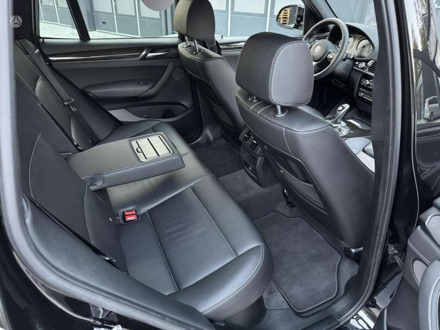 Black BMW X3 2016 in Siauliai, with an engine capacity of 3.00 L and mileage of 173 thousand km for 16450 €, photo 23 on AUTOMOTO.COM.LV