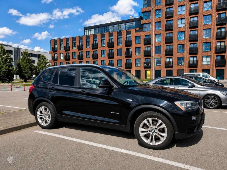 Melns BMW X3 2016 Viļņa, ar dzinēja tilpumu 2.98 L un nobraukumu 211 tūkst. km par 12500 €, foto 3 vietnē AUTOMOTO.COM.LV