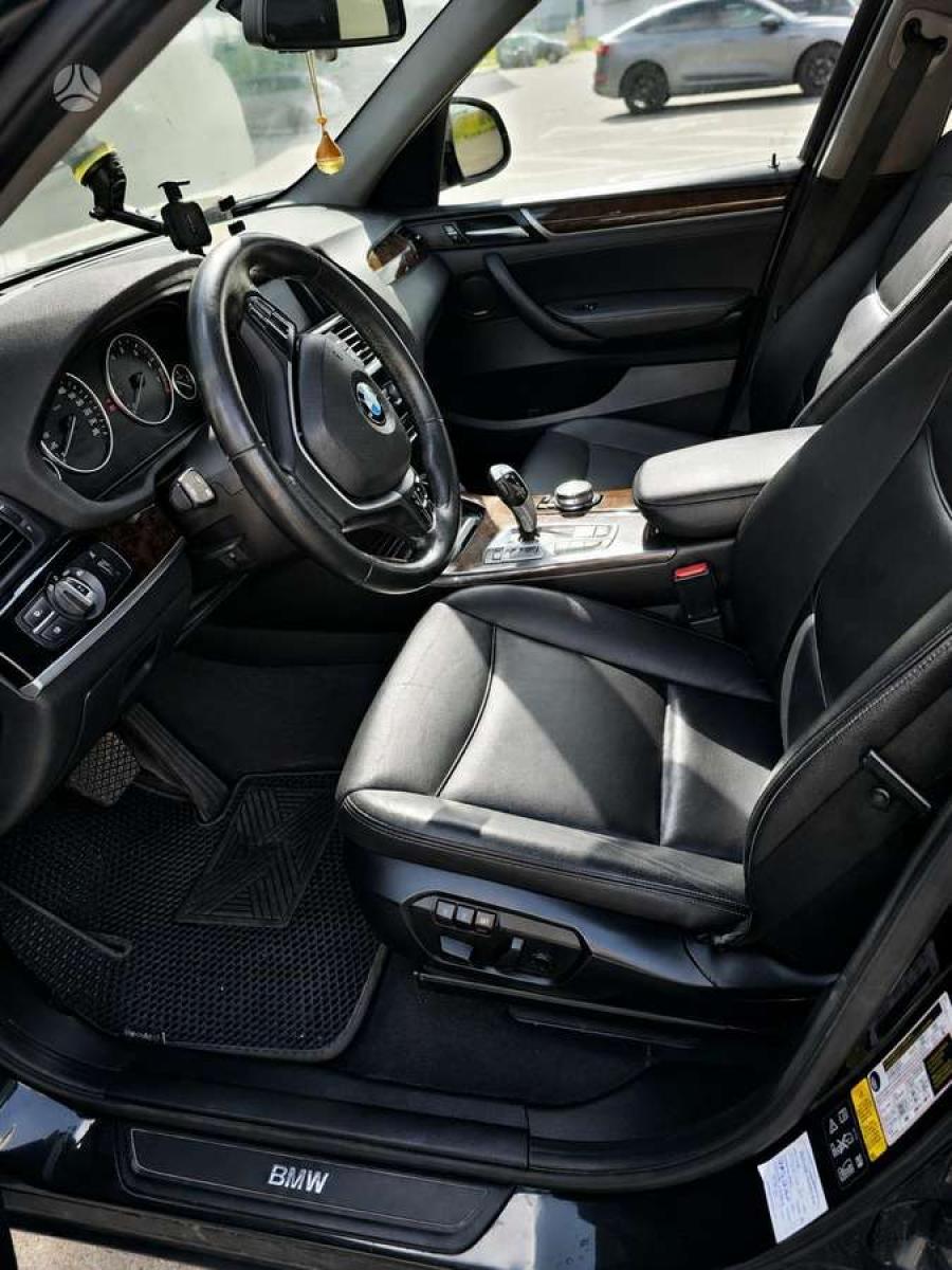 Melns BMW X3 2016 Viļņa, ar dzinēja tilpumu 2.98 L un nobraukumu 211 tūkst. km par 12500 €, foto 6 vietnē AUTOMOTO.COM.LV