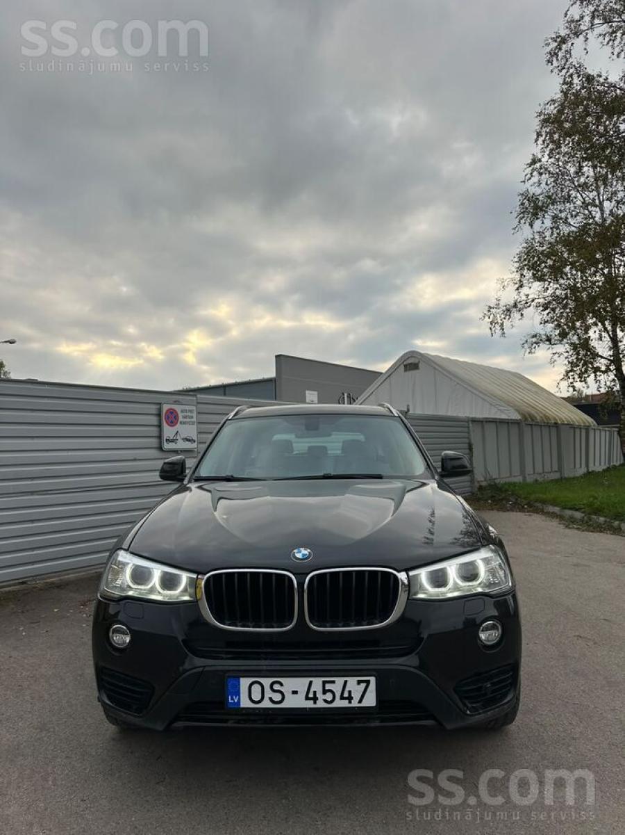 Melns BMW X3 2016 Jelgava, ar dzinēja tilpumu 2.00 L un nobraukumu 162 tūkst. km par 12600 €, foto 1 vietnē AUTOMOTO.COM.LV