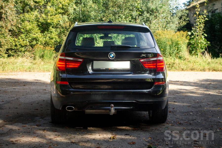 Melns BMW X3 2016 Jelgava, ar dzinēja tilpumu 2.00 L un nobraukumu 162 tūkst. km par 12600 €, foto 7 vietnē AUTOMOTO.COM.LV