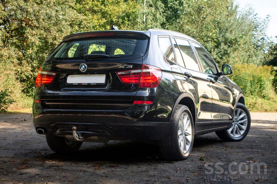 Melns BMW X3 2016 Jelgava, ar dzinēja tilpumu 2.00 L un nobraukumu 162 tūkst. km par 12600 €, foto 8 vietnē AUTOMOTO.COM.LV