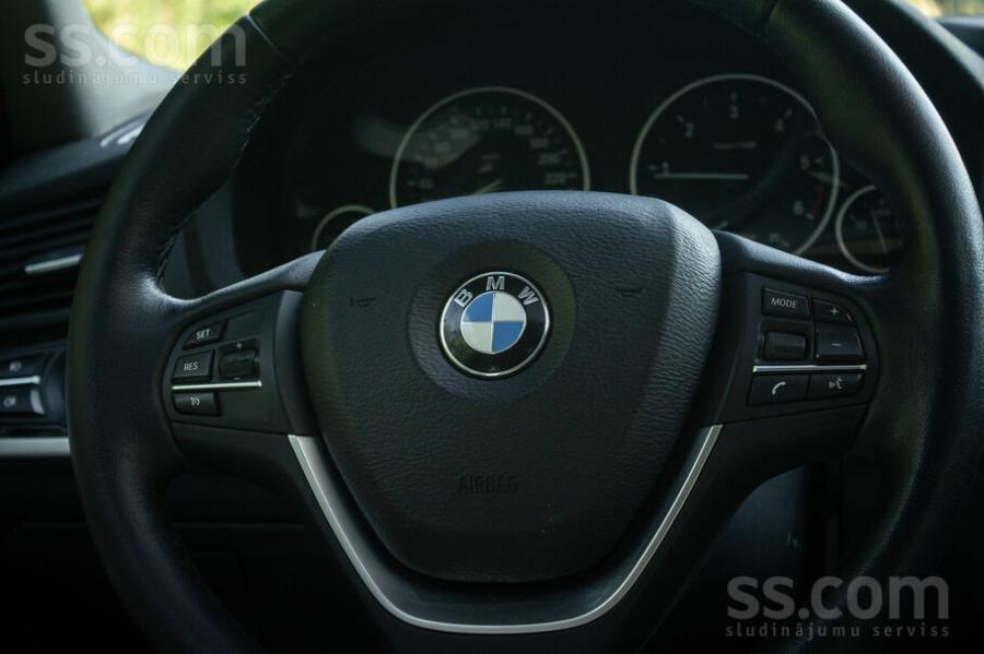 Melns BMW X3 2016 Jelgava, ar dzinēja tilpumu 2.00 L un nobraukumu 162 tūkst. km par 12600 €, foto 13 vietnē AUTOMOTO.COM.LV
