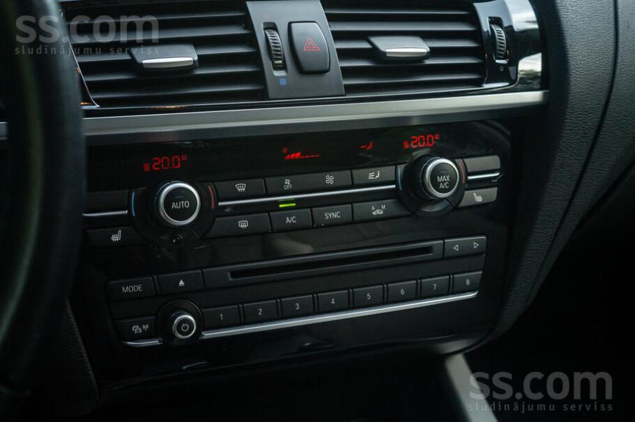 Melns BMW X3 2016 Jelgava, ar dzinēja tilpumu 2.00 L un nobraukumu 162 tūkst. km par 12600 €, foto 19 vietnē AUTOMOTO.COM.LV