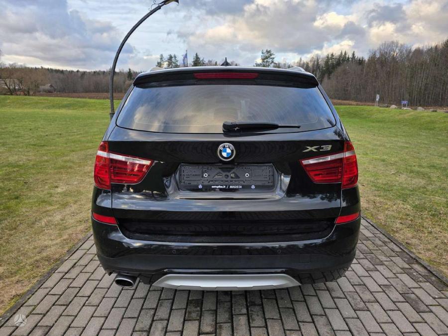 Black BMW X3 2017 in Telschi, with an engine capacity of 2.00 L and mileage of 268 thousand km for 15800 €, photo 6 on AUTOMOTO.COM.LV