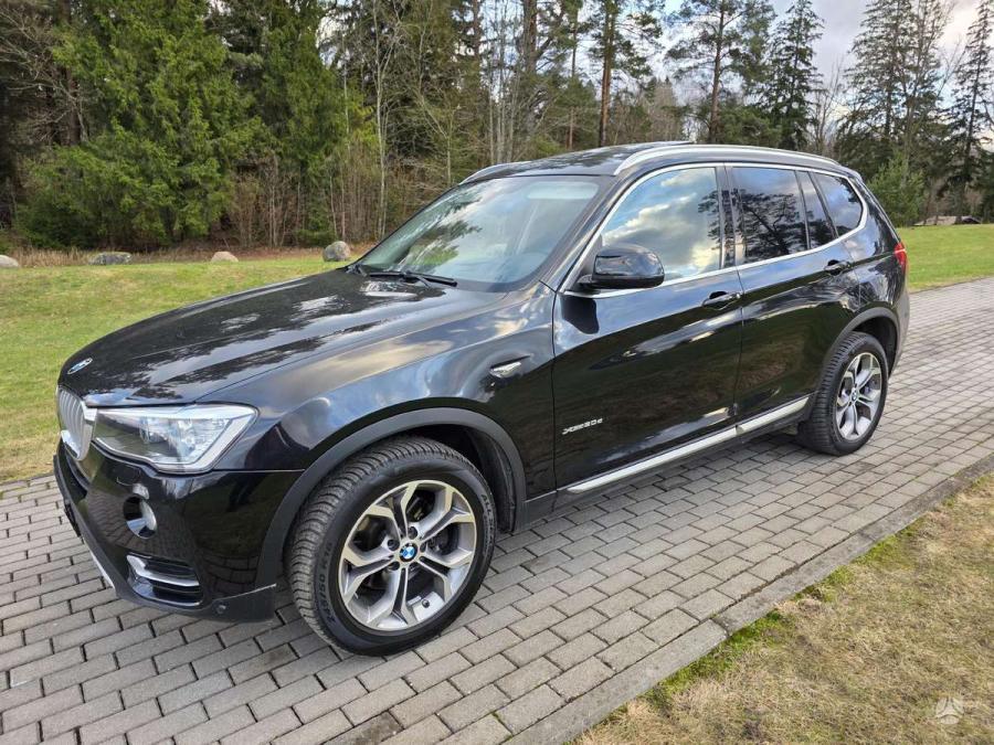Black BMW X3 2017 in Telschi, with an engine capacity of 2.00 L and mileage of 268 thousand km for 15800 €, photo 7 on AUTOMOTO.COM.LV
