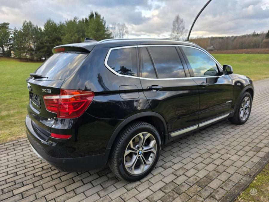 Black BMW X3 2017 in Telschi, with an engine capacity of 2.00 L and mileage of 268 thousand km for 15800 €, photo 9 on AUTOMOTO.COM.LV