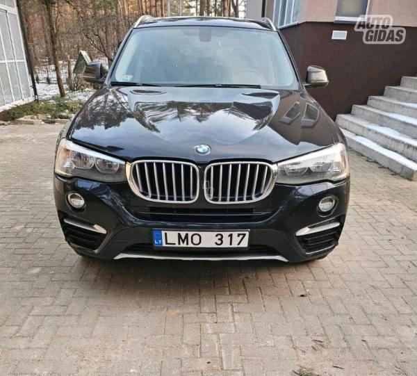Melns BMW X3 2017 Viļņa, ar dzinēja tilpumu 2.00 L un nobraukumu 80 tūkst. km par 13900 €, foto 3 vietnē AUTOMOTO.COM.LV