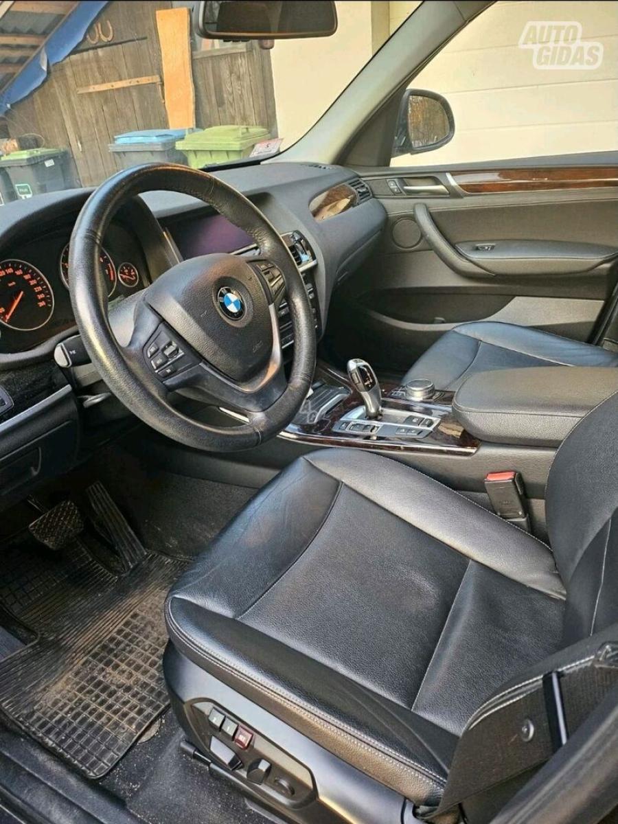 Black BMW X3 2017 in Vilnius, with an engine capacity of 2.00 L and mileage of 80 thousand km for 13900 €, photo 5 on AUTOMOTO.COM.LV
