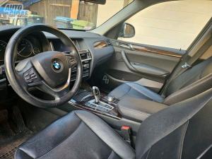 Black BMW X3 2017 in Vilnius, with an engine capacity of 2.00 L and mileage of 80 thousand km for 13900 €, photo 6 on AUTOMOTO.COM.LV