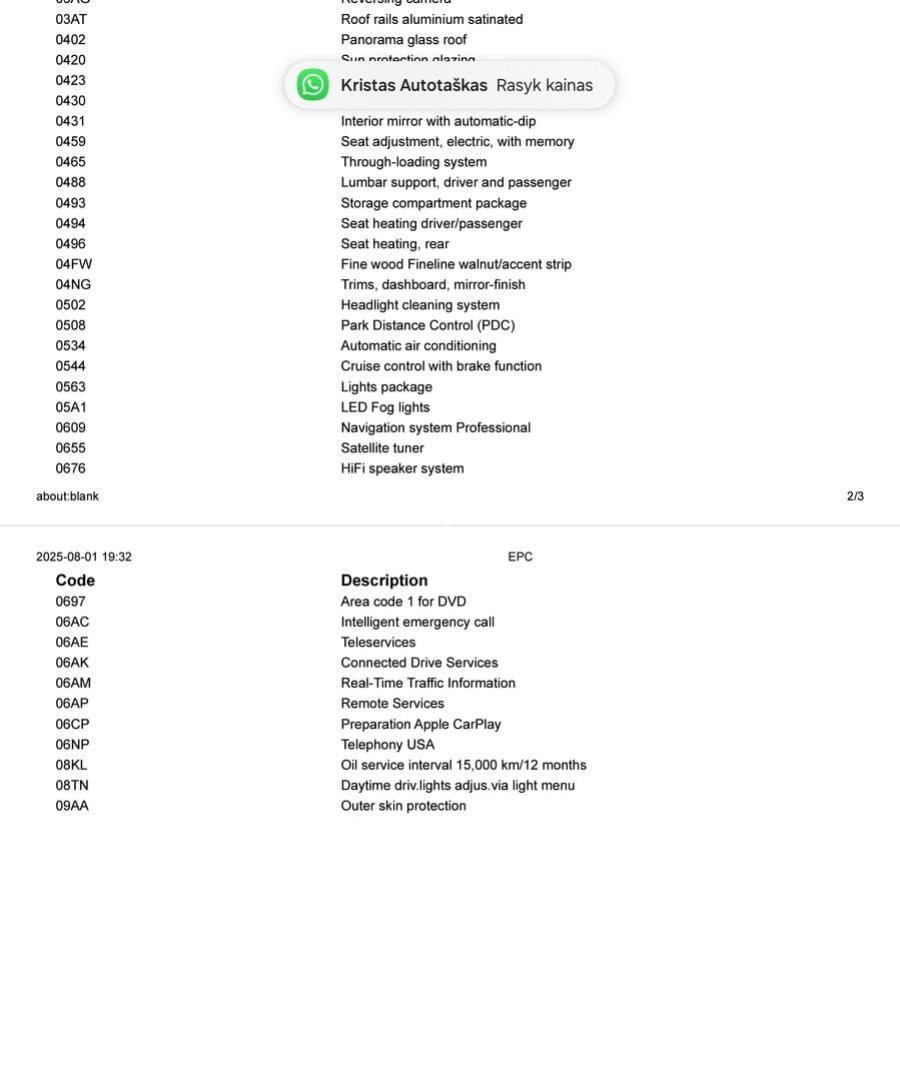 Black BMW X3 2017 in Vilnius, with an engine capacity of 2.00 L and mileage of 80 thousand km for 13900 €, photo 13 on AUTOMOTO.COM.LV