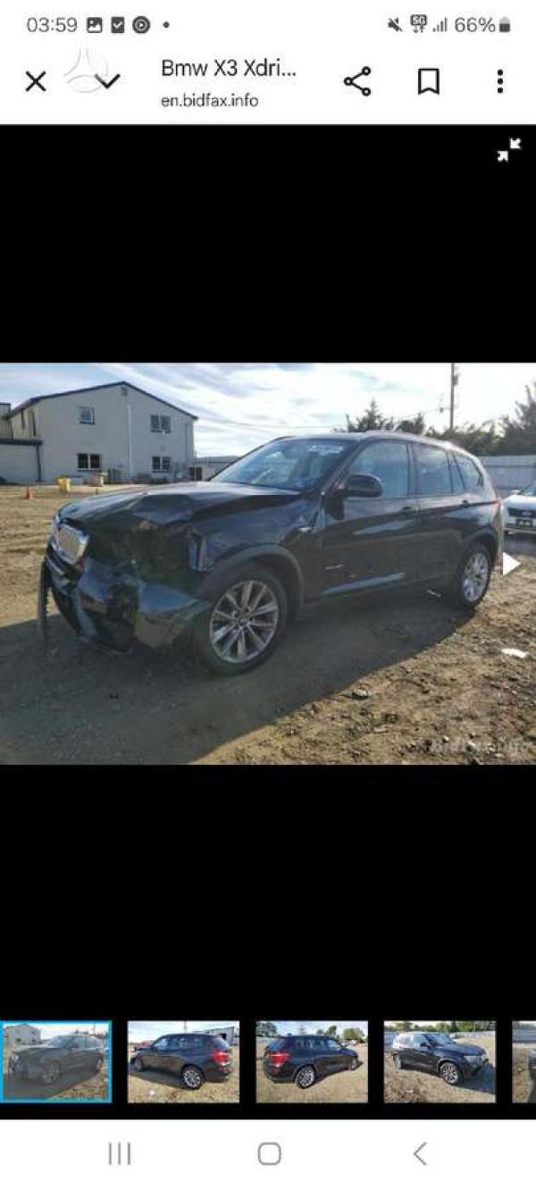 Black BMW X3 2017 in Kaunas, with an engine capacity of 2.00 L and mileage of 160 thousand km for 7800 €, photo 2 on AUTOMOTO.COM.LV
